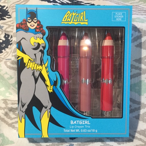 DC Comics | Makeup | New Dc Comics Batgirl Lip Crayon Pencil Trio Set ...